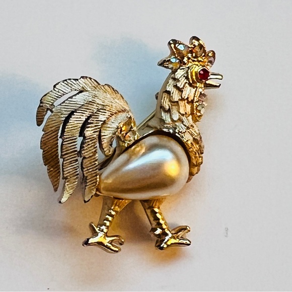 Jewelry | Vintage Rooster Pin | Poshmark